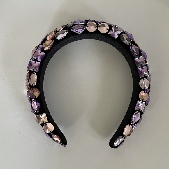 Accessories | Purple Glam Headband | Poshmark